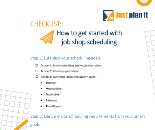 Checklist | How to Get Started With Job Shop Scheduling