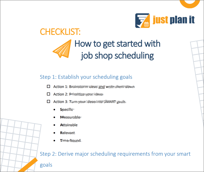 Checklist | How to Get Started With Job Shop Scheduling