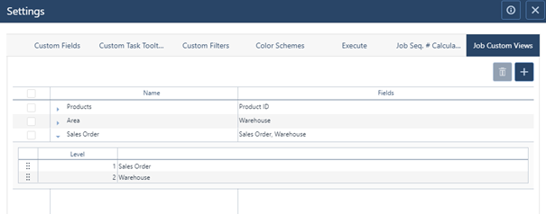 Extended functionality on Job Custom View & scheduling progress information dialogue