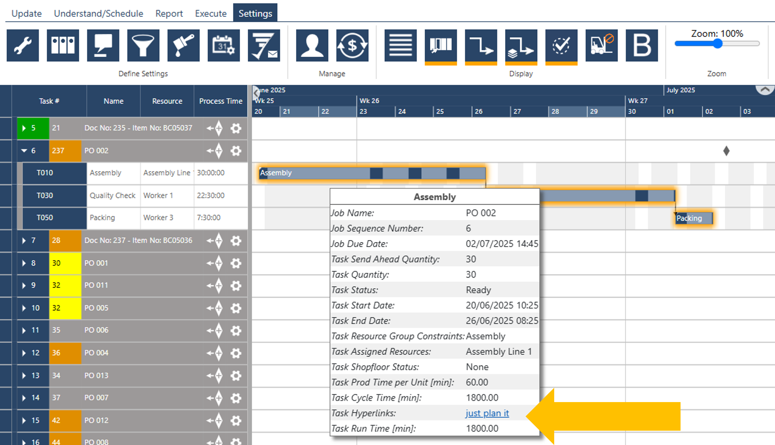 Extended functionality on JIT scheduling & accessible tooltips
