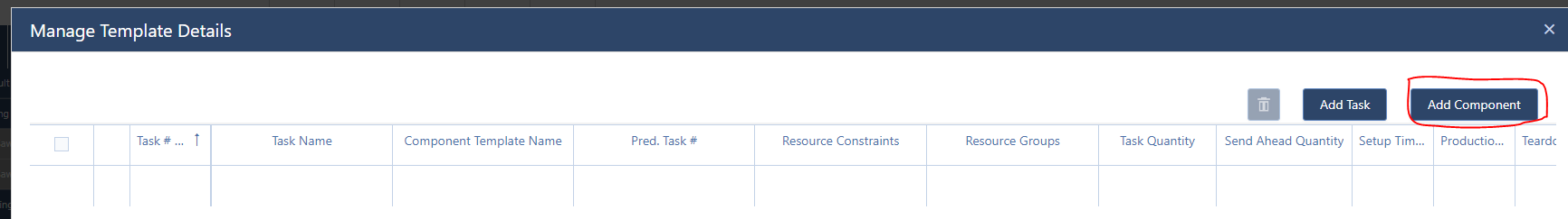 How to schedule components and sub-assemblies (product update)