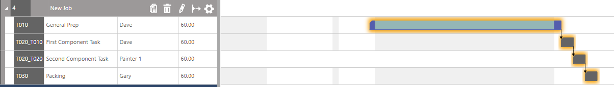 How to schedule components and sub-assemblies (product update)