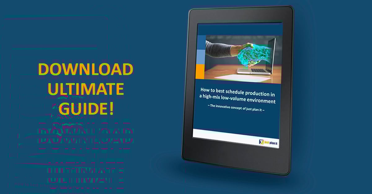 How to best schedule production in a high-mix low-volume environment